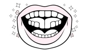 Dibujo de una BOCA para IMPRIMIR y COLOREAR FÁCIL